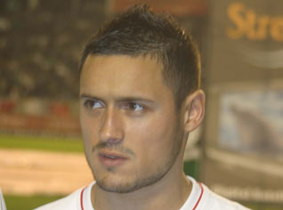 Algerian international football player Ziani, the target of ...